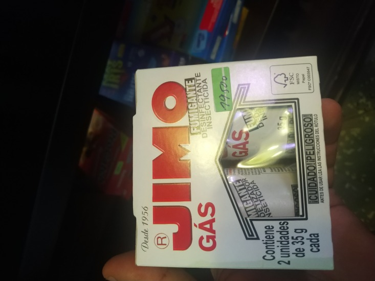 Jimo Gas Fumigante Desinfectante Insecticida 2Unidades De 35G Cada Una Agrofield - ETCA ...